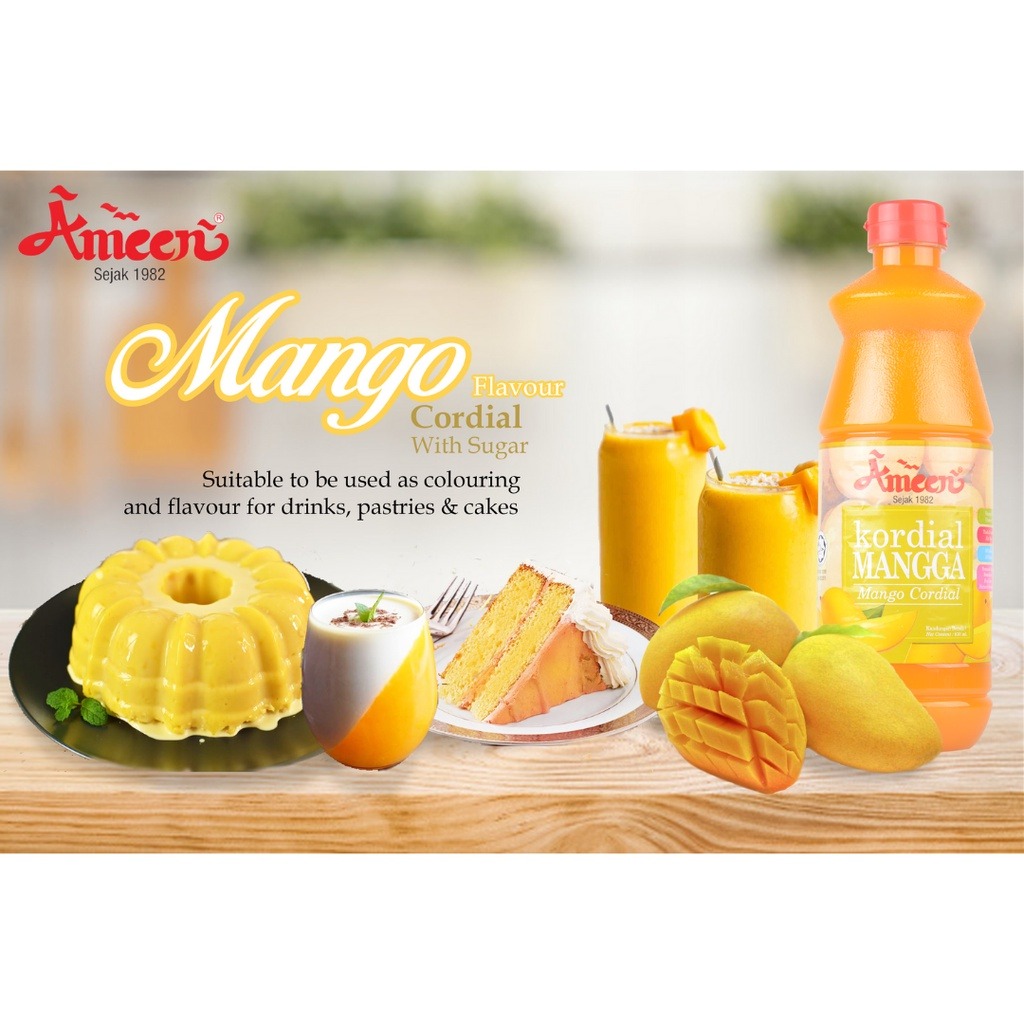 Ameen Cordial Drinks Kegemaran 6 pcs Set