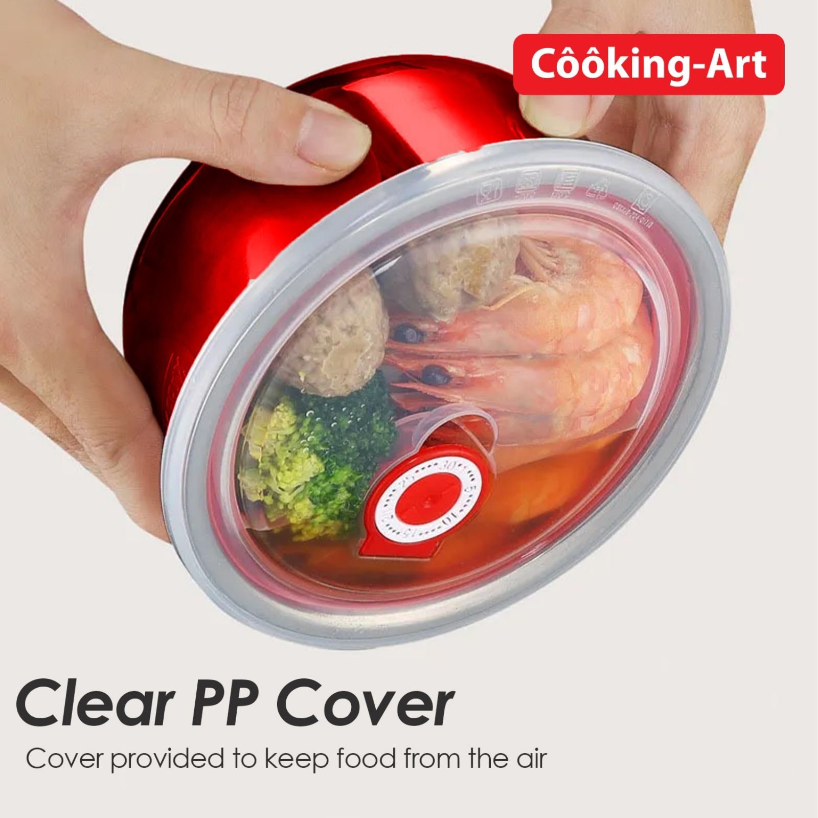 Cooking Art Stainless Steel Vacuum Food Container Stock Pot Set of 5