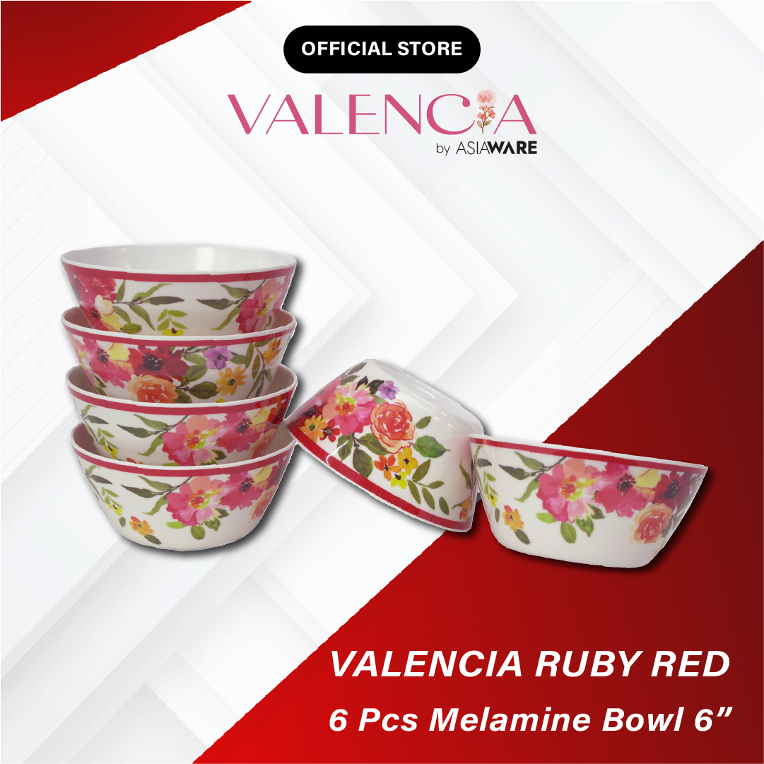 Valencia Ruby Premium Glass Fibre & Melamine Dinnerware Set - 31 pcs